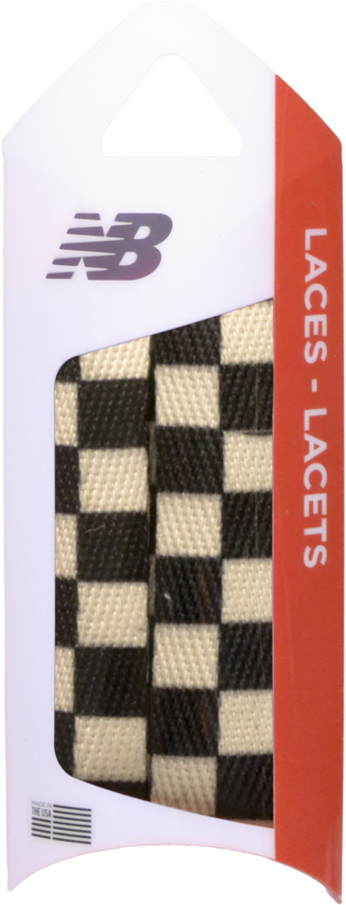 Download Nb 3/4"printed Black & White Checkerboard Shoelace - New ...
