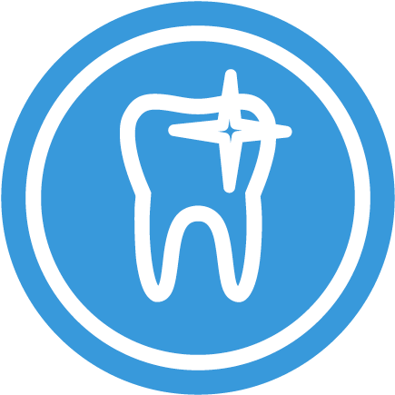 Download Tooth Icon - Icon Missing Tooth Dental Care Circle Color Blue ...