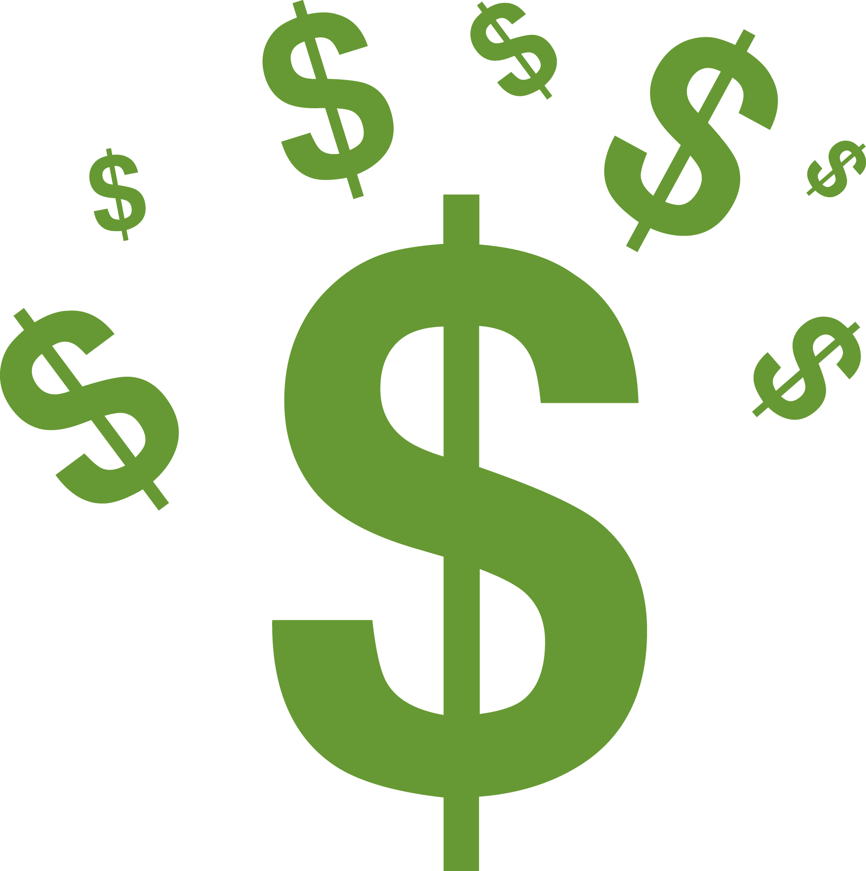 Download Money Signs - United States Currency Symbol - Full Size PNG ...