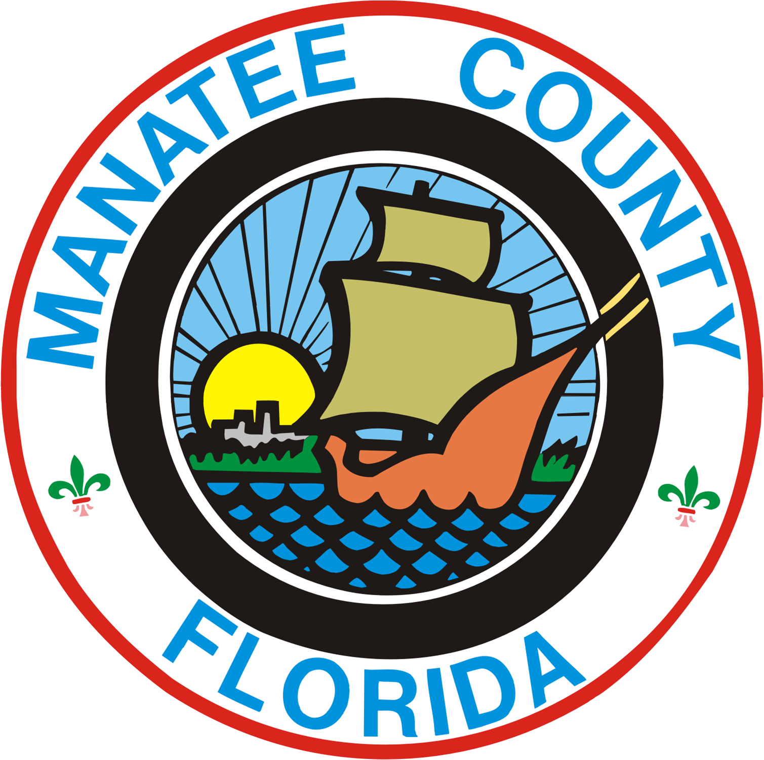 Download Seal Of Manatee County, Florida - Manatee County - Full Size ...