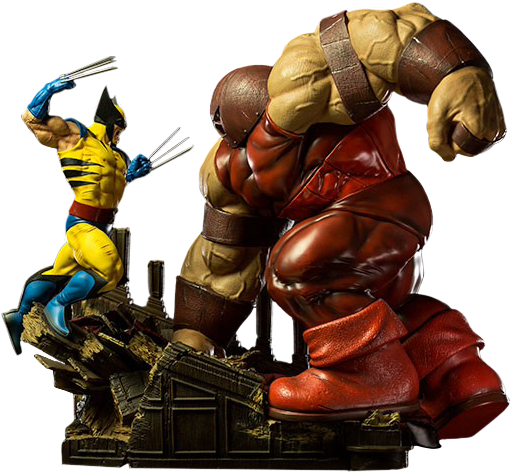 Download Transparent Wolverine Vs Juggernaut 1/6th Scale Battle Diorama ...