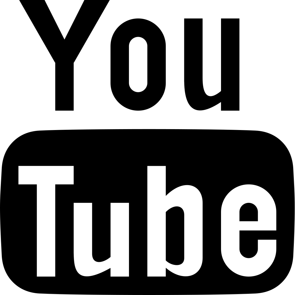 Download Png File - Youtube Icon White For Business Card - Full Size ...