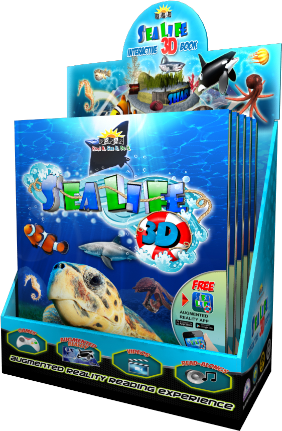 Download 3d Sea Life Book - Sea Life 3d [book] - Full Size PNG Image ...
