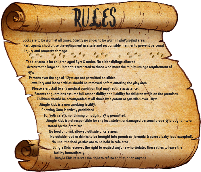 Download Jungle Kids Rules Png Black And White - Rules On A Scroll ...