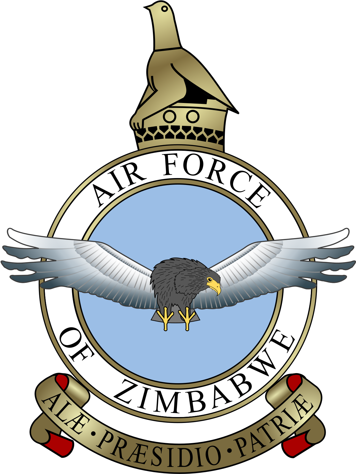 Download Zimbabwe Air Force Emblem - Rhodesian Air Force Emblem - Full ...