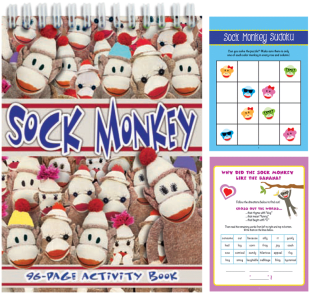 Download Picture Of Sock Monkey Activity Book - Iscream Sock Monkey 96 ...
