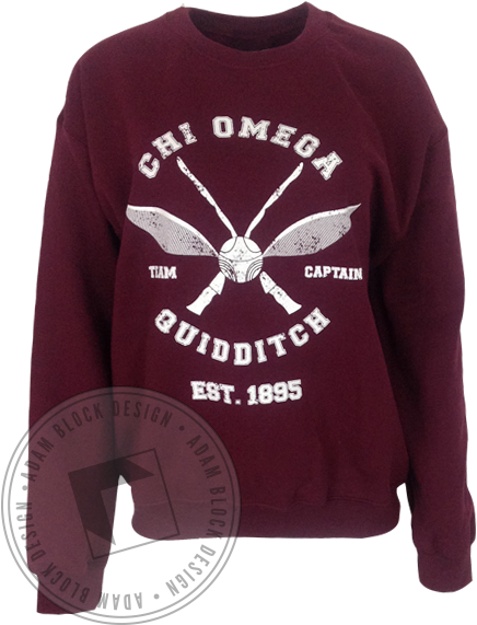 Download Chi Omega Maroon Quidditch Captain Sweatshirt - Hogwarts ...