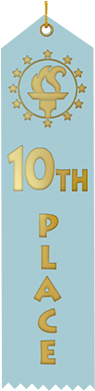 Download 10th Place - 10th Place Ribbon - Full Size PNG Image - PNGkit