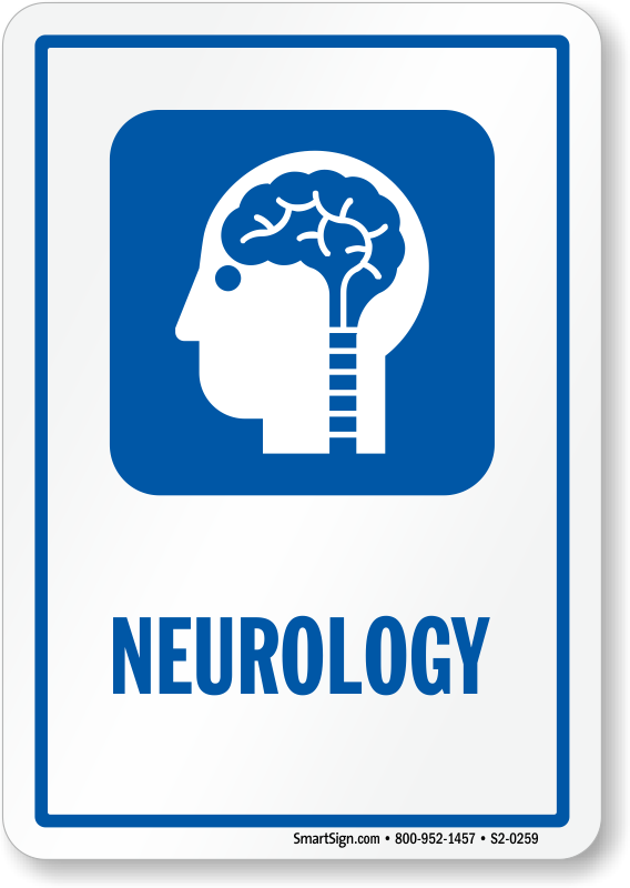 Download Neurology Sign With Brain, Spinal Cord, Nerves Symbol ...