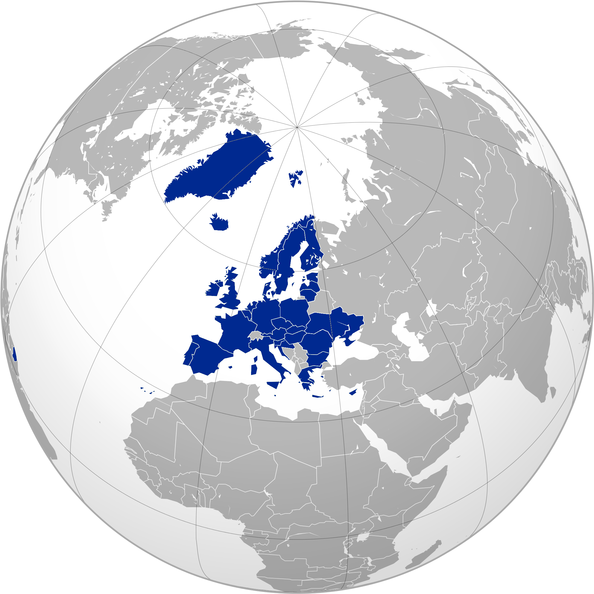 Download Location Of European Union - Eu In The World - Full Size PNG ...
