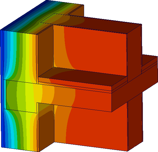 Download Image Of Thermal Simulation Results For A Heat Bridge ...