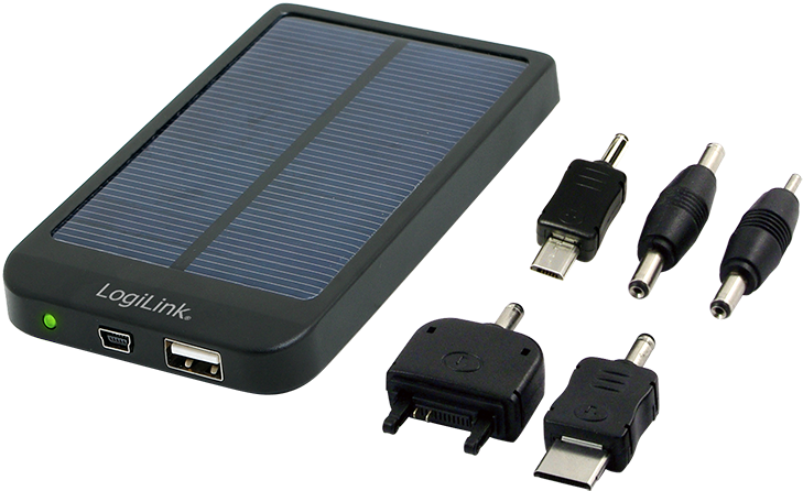Download Product Image (png) - Logilink Solar Charger - Li-pol 2600 Mah ...