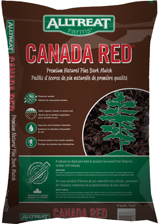 Download Canada Red® Pine Bark Mulch - Canada Red Mulch - Full Size PNG ...