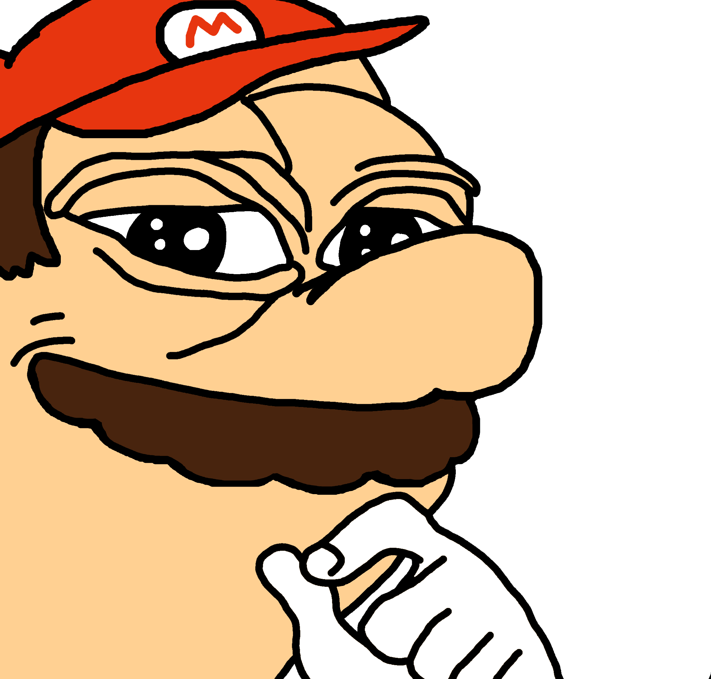 Download View Samegoogleiqdbsaucenao Smug Mario , - Pepe The Frog Black ...