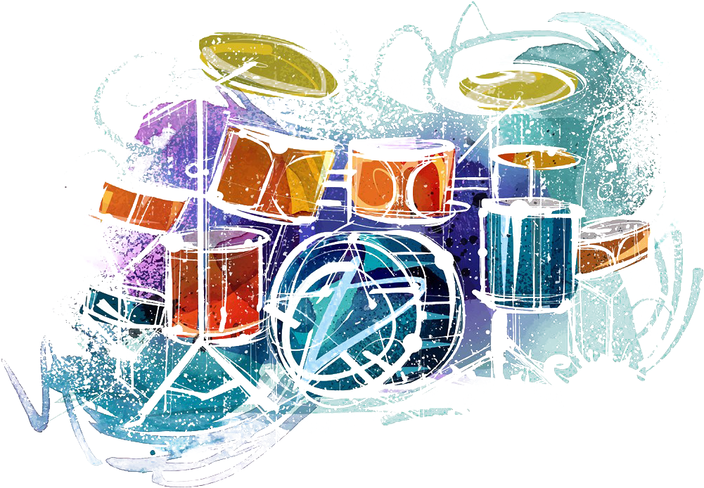 Download Drawing Watercolor Painting Music Drums Musical Instruments ...