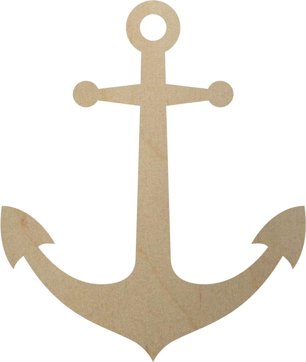 Download Transparent Unfinished Wooden Anchor Shape - Anchor Tattoo Png ...