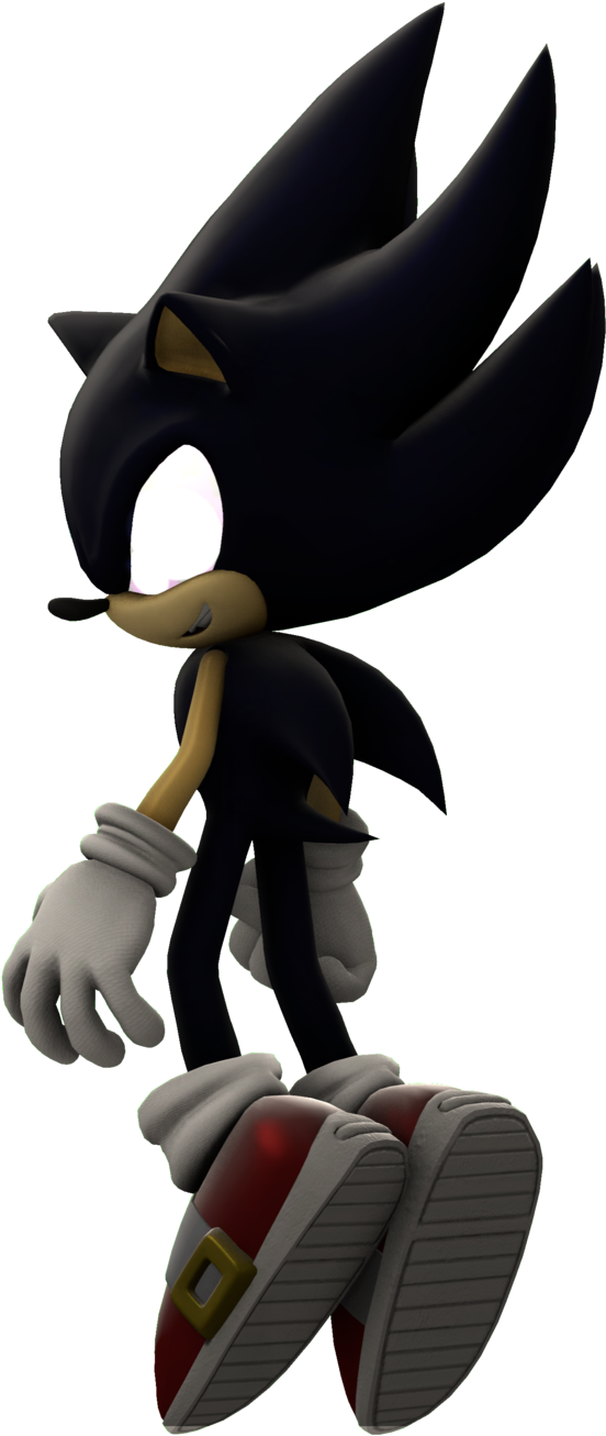 Download Dark By Longsword On Deviantart - Dark Sonic The Hedgehog Render - Full Size PNG Image ...