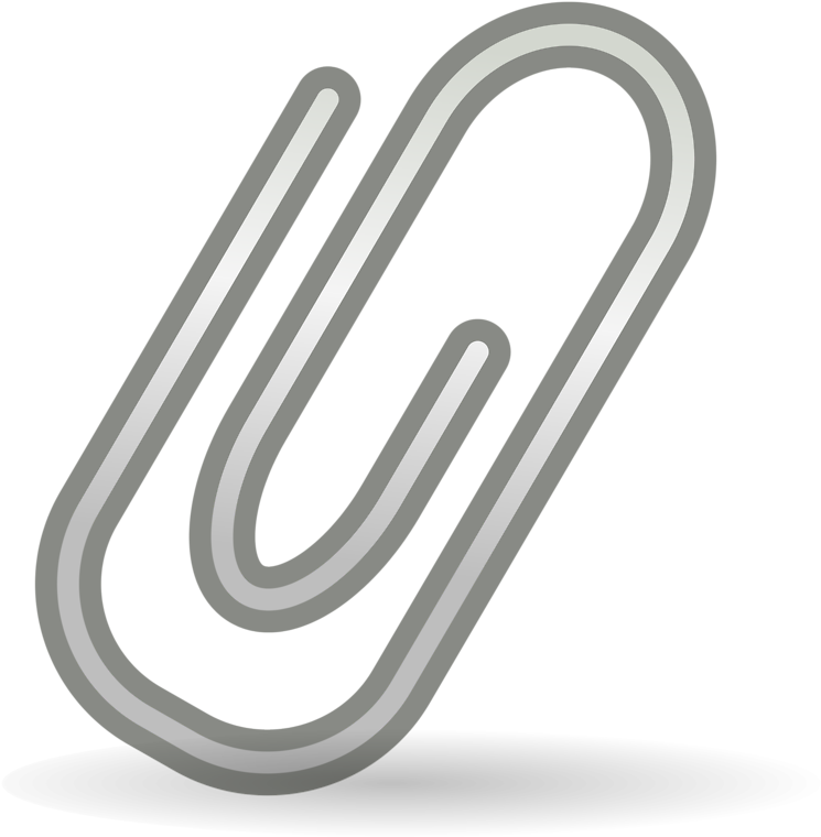 Download Free Stock Photo Illustration Of A - Paperclip Clipart ...