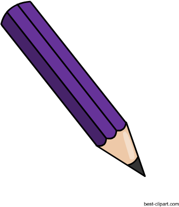 Download Purple Pencil Clip Art - Purple Pencil Clipart - Full Size PNG ...