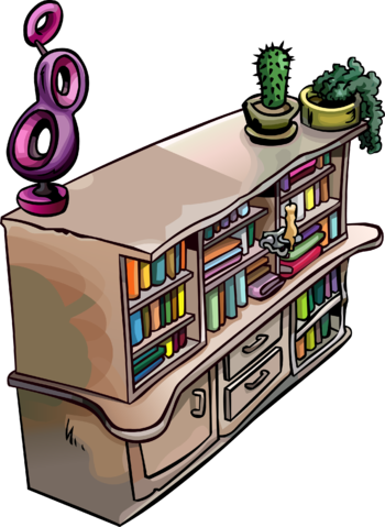 Download Book Shelf Book Room - Club Penguin - Full Size PNG Image - PNGkit