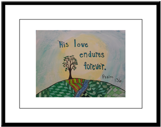 Download His Love Endures Forever, Psalm 136 Large Framed P - Picture ...