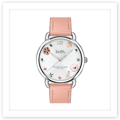 Download You Are Here - Coach Delancey Leather Strap Watch - Full Size ...