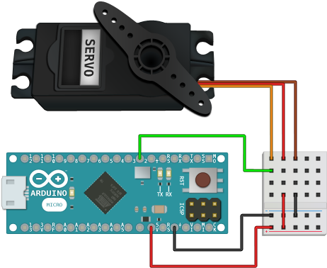 Download A Servo Wired To An Arduino Micro Digital Pin - Strawberry ...