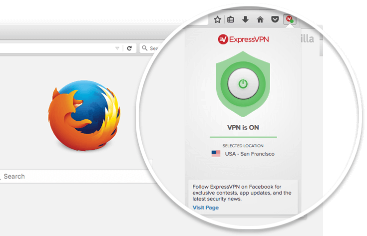 Download Close Up Of The Expressvpn Browser Add On For Firefox ...