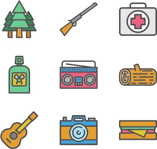 Download Camping Elements - Camping Tent Cartoon Png - Full Size PNG ...