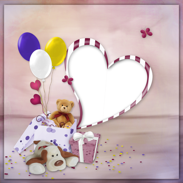 Download Heart Frame For Birthday - Full Size PNG Image - PNGkit