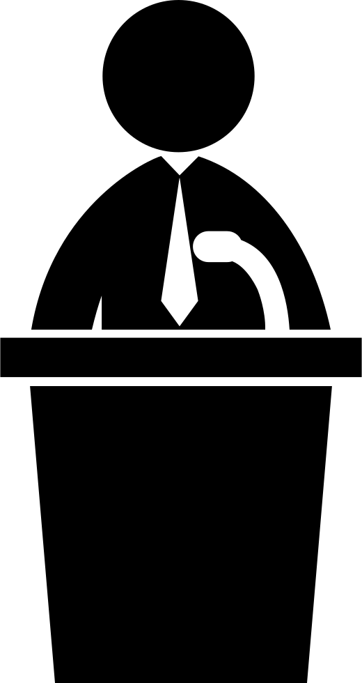 Download Political Candidate Speech Svg Png Icon Free Download ...