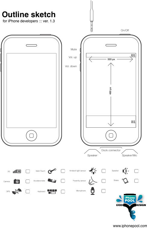 Download Questions Read More About Installing Stencils - Iphone Sketch - Full Size PNG Image ...