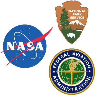 Download A Blue Nasa Logo, Brown Nps Arrowhead And Blue And - Sport ...