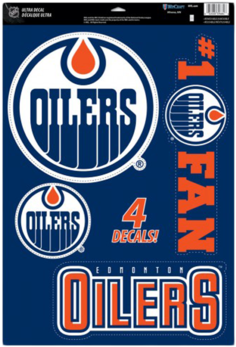 Download Transparent Edmonton Oilers 4 Pack Sticker Set - Edmonton ...