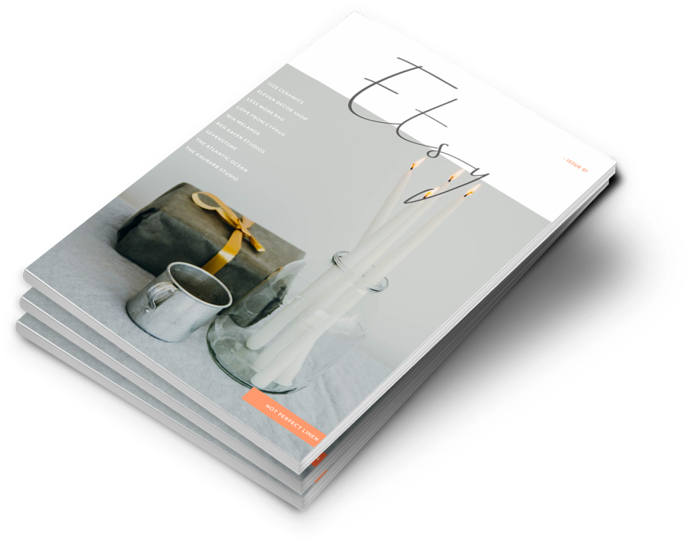 Download Lniv Studio Etsy Magazine 2 - Graphic Design - Full Size PNG ...