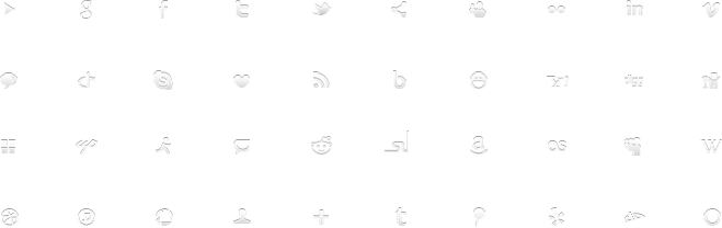 Download Social-gray - Transparent White Social Icons - Full Size PNG ...