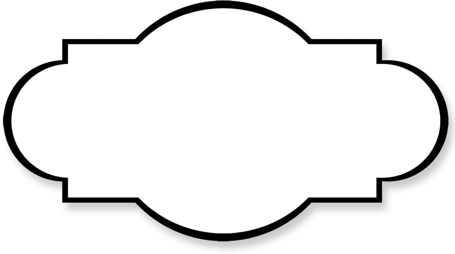 Download Simple Borders - Black And White Label Png - Full Size PNG ...