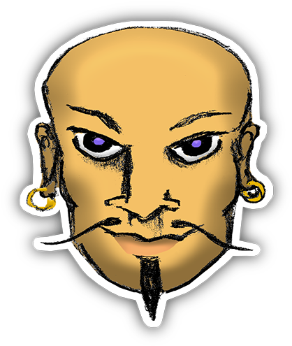 Download Fu-man Mini Sticker - Illustration - Full Size PNG Image - PNGkit