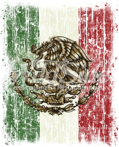 Download Mexican Flag - Distressed Mexican Flag - Full Size PNG Image ...