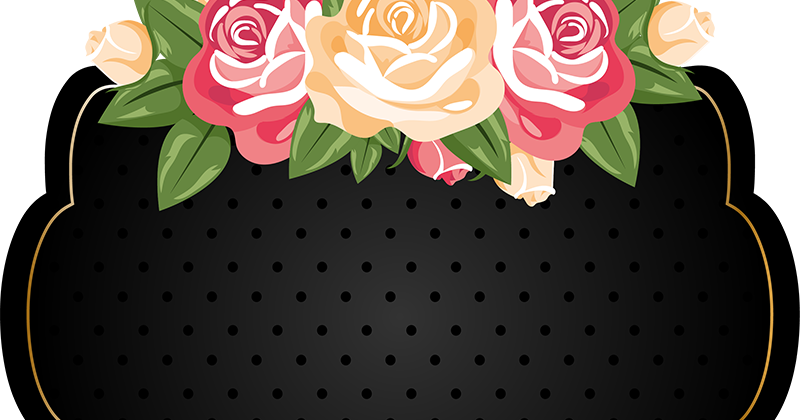 Download Brinde Frames Em Png - Topo De Bolo Preto Para Imprimir - Full ...