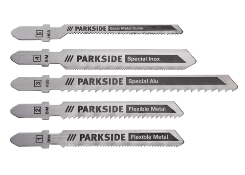 Download Jigsaw Blade Set, Metal - Parkside Stichsägeblattset Pstz 3 A1 ...