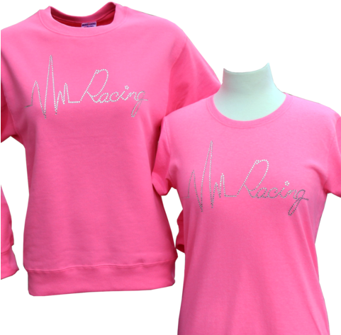 Download Heart Beat Of Racing / Rhinestones / Crew Neck & T's - Pattern ...