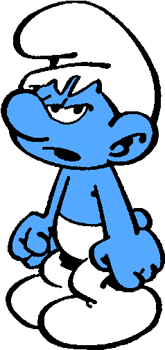 Download Grouchy Smurf - Full Size PNG Image - PNGkit