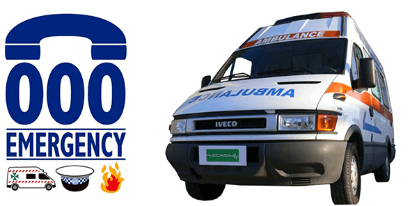 Download Ambulance - 000 Emergency - Full Size PNG Image - PNGkit