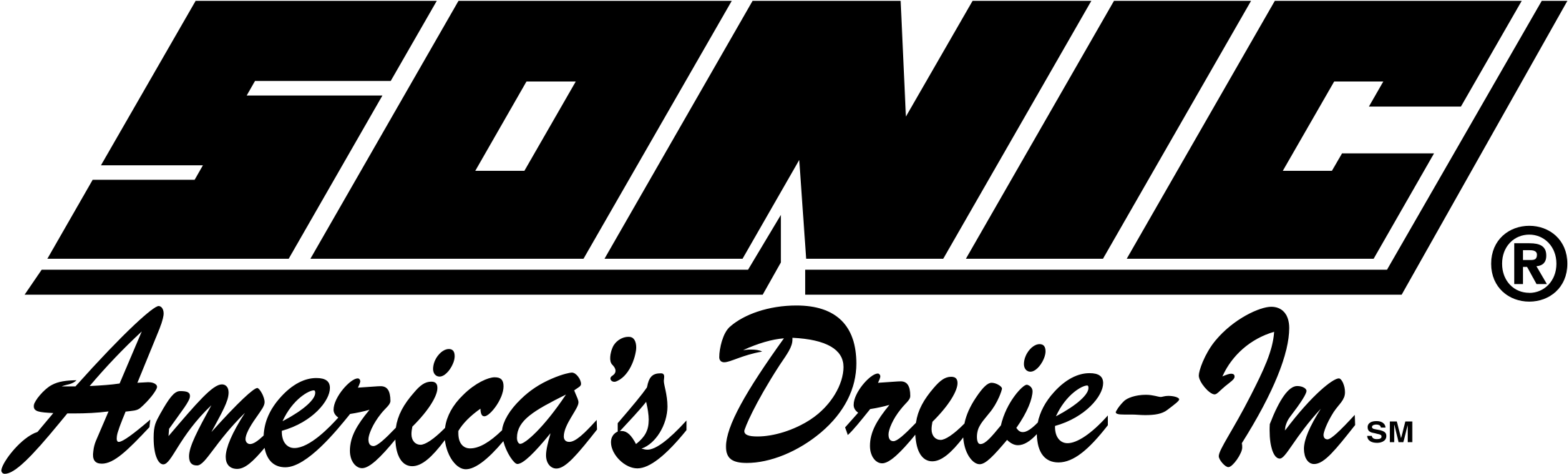 Download Sonic Logo Png Transparent - Sonic Drive In Logo Black And White - Full Size PNG Image ...