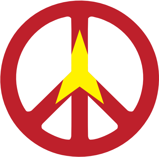 Download Vietnam Flag Peace Symbol Cnd Logo Nik Bear Brown Facebook ...