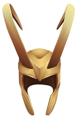Download Loki Helmet Png - Loki's Helmet Front View - Full Size PNG ...