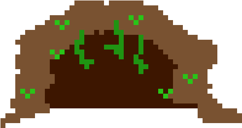 Download Cave Entrance - Cave Entrance Pixel Art - Full Size PNG Image ...