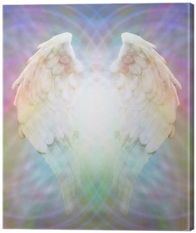 Download Angel Wings On Multicolored Matrix Web Canvas Print - Poster ...