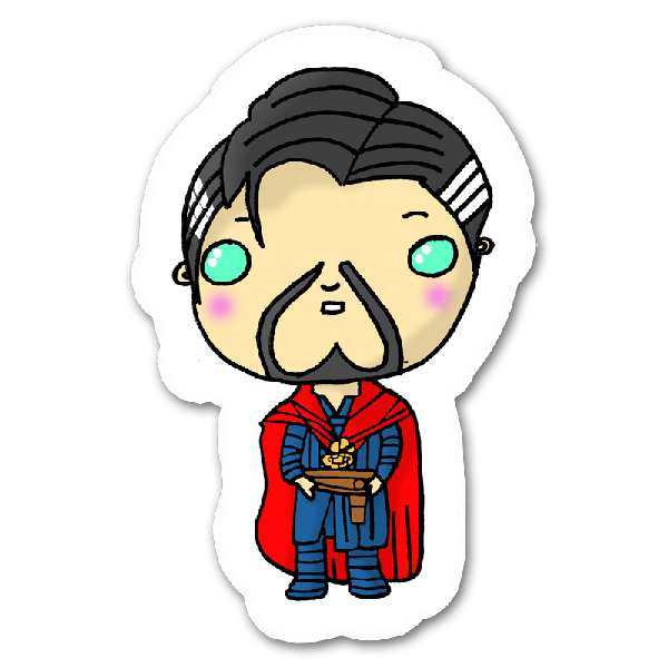 Download Scp Kawaii Doctor Strange St - Cartoon - Full Size PNG Image ...